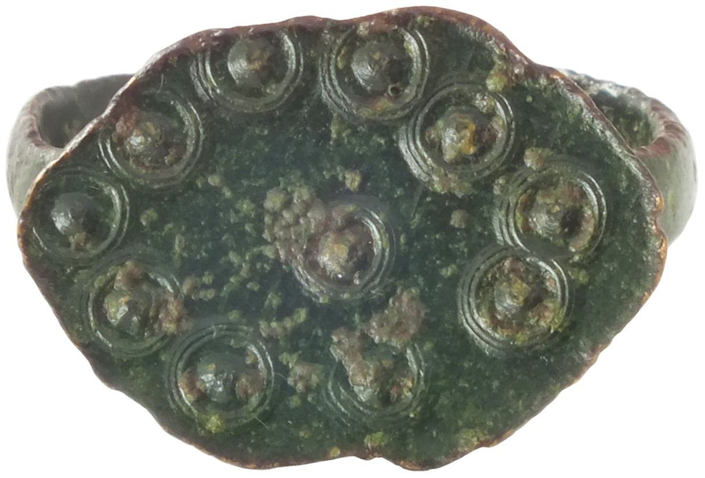 EARLY CHRISTIAN PILGRIM’S RING 8th CENTURY AD SIZE 8 - Picardi Jewelers